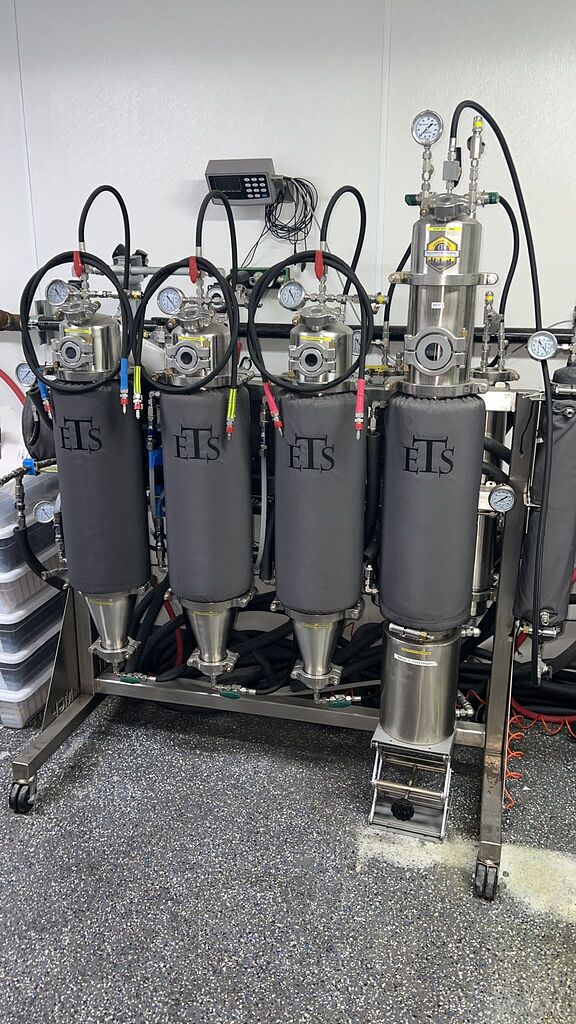 SOLD...2 - ETS Extraction Machines - MeP- 30 liter with three jacketed ...