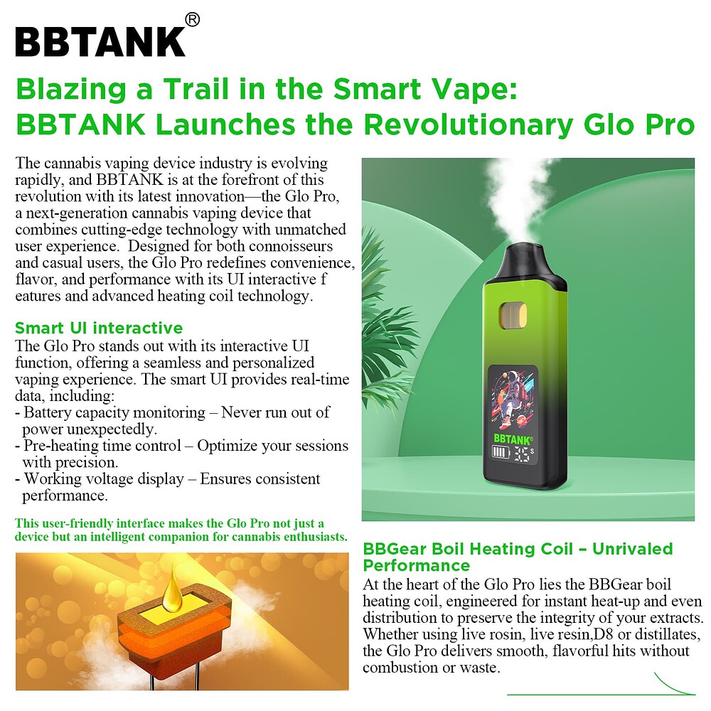 🔥 Blazing a Trail in the Smart Vape: BBTANK Launches🚀 the Revolutionary ...