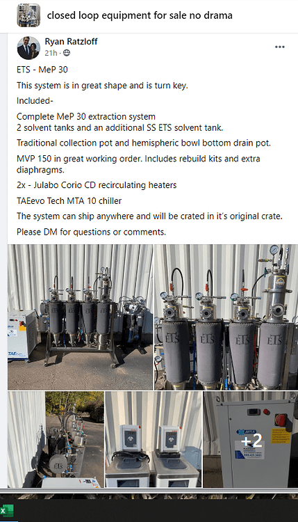 Looking for used ETS MEP hydrocarbon unit - Equipment For Sale - Future4200