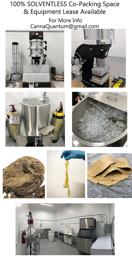 Solventless Extraction Facility Available For Rent (Rosin, Hash, THCA ...