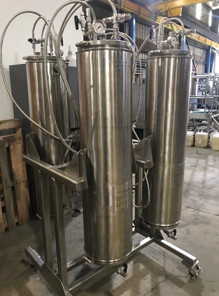 40 lb butane ffe, extraction skid, surge tank, crc column skid asme ...