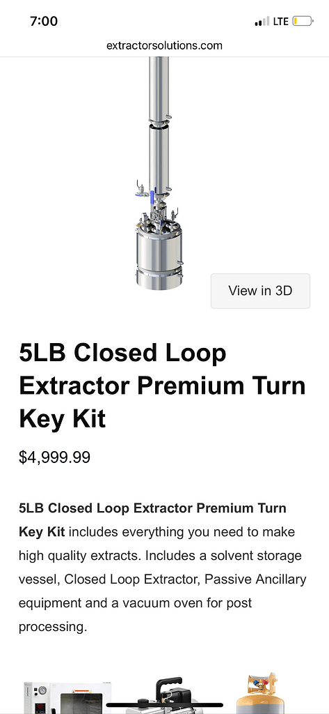 5lb Extractor Solutions Closed Loop Kit - Equipment For Sale - Future4200