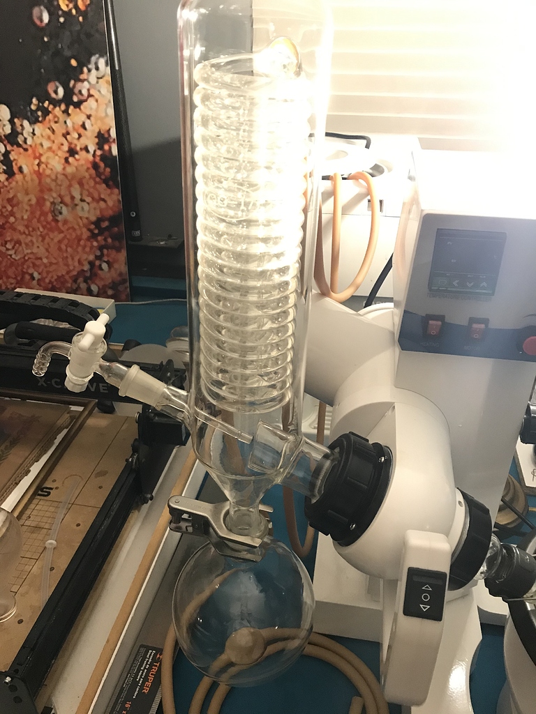 Can I hook up the cold trap of my rotovap with a short path ...