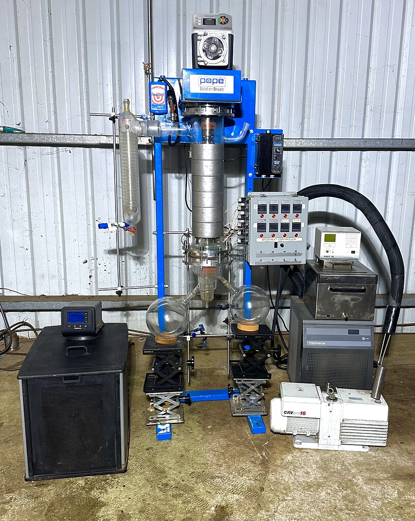 6” glass POPE wiper with individually controlled heating bends ...