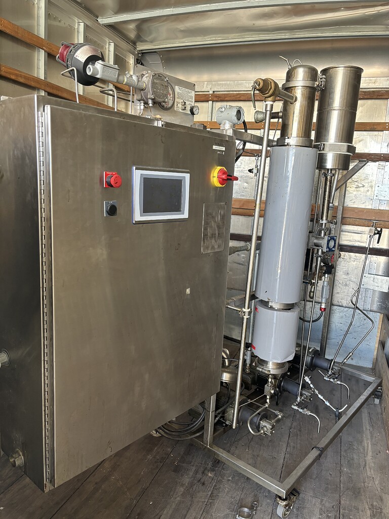 *SOLD*2 pinnacle stainless heated filter skid control systems SRS 100L ...