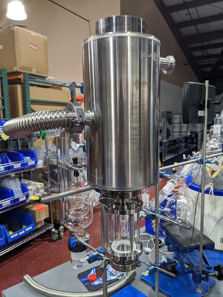 Patented Ln2 stainless inv cup accelerator trap - Distillation - Future4200