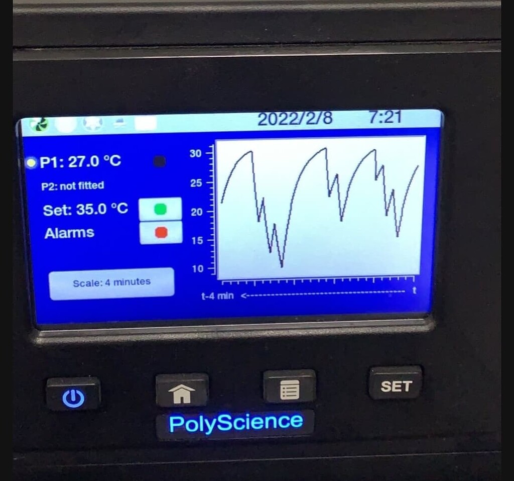 Polyscience chiller malfunctioning? - Extraction - Future4200