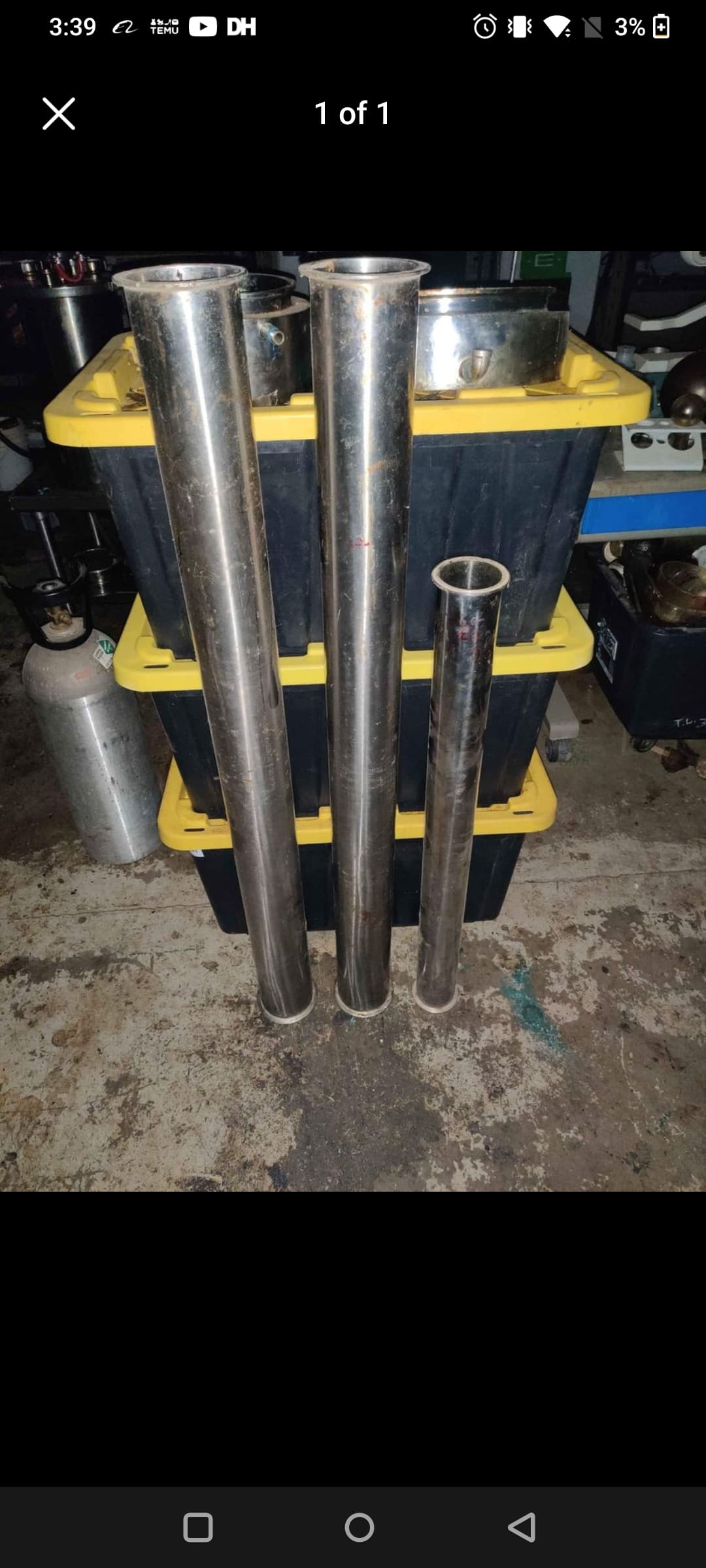 Jacketed 100lb tank, jacketed shatter platters. Columns - For Sale ...