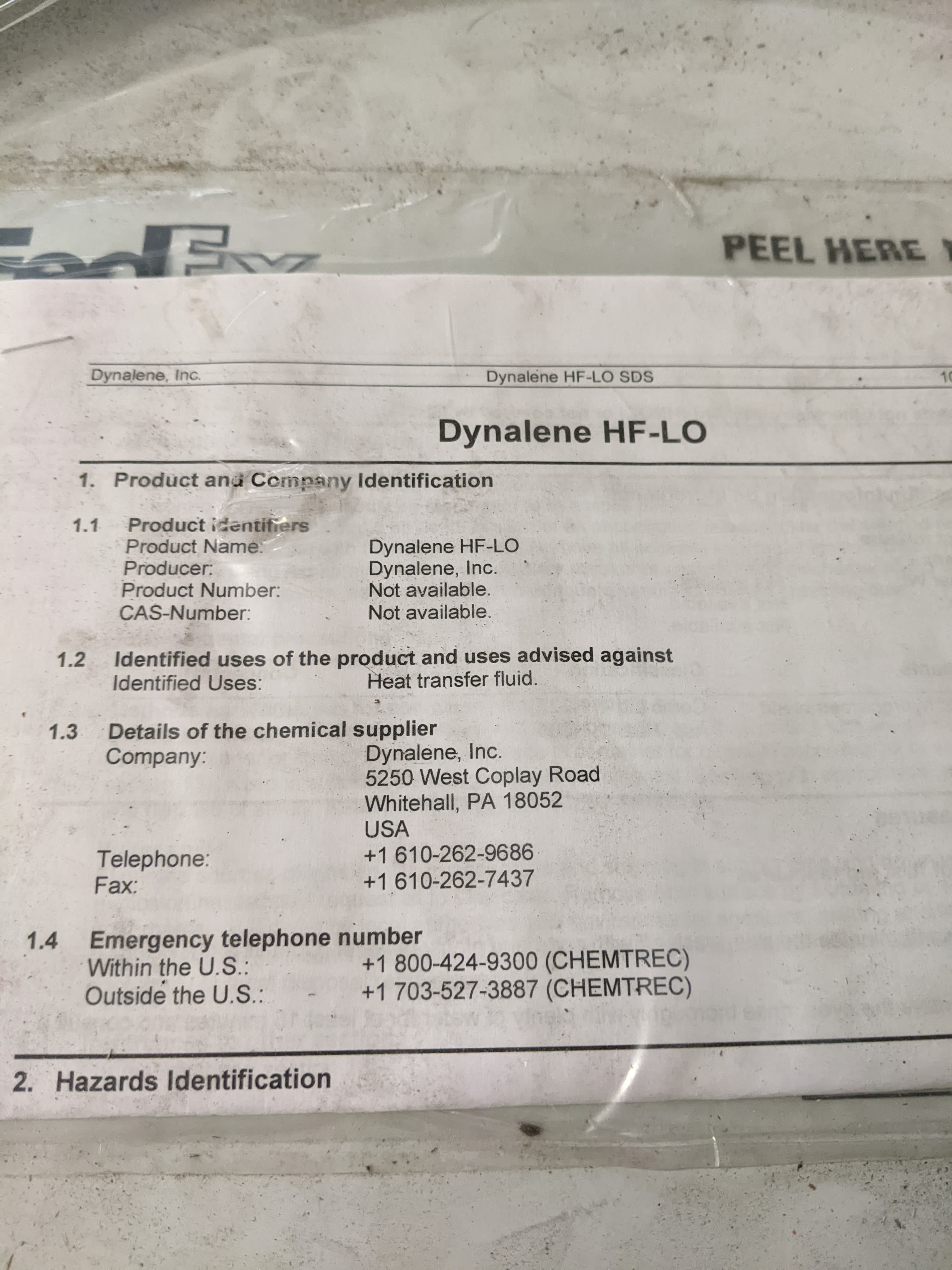 Anyone need a drum of Dynalene? - For Sale - Future4200