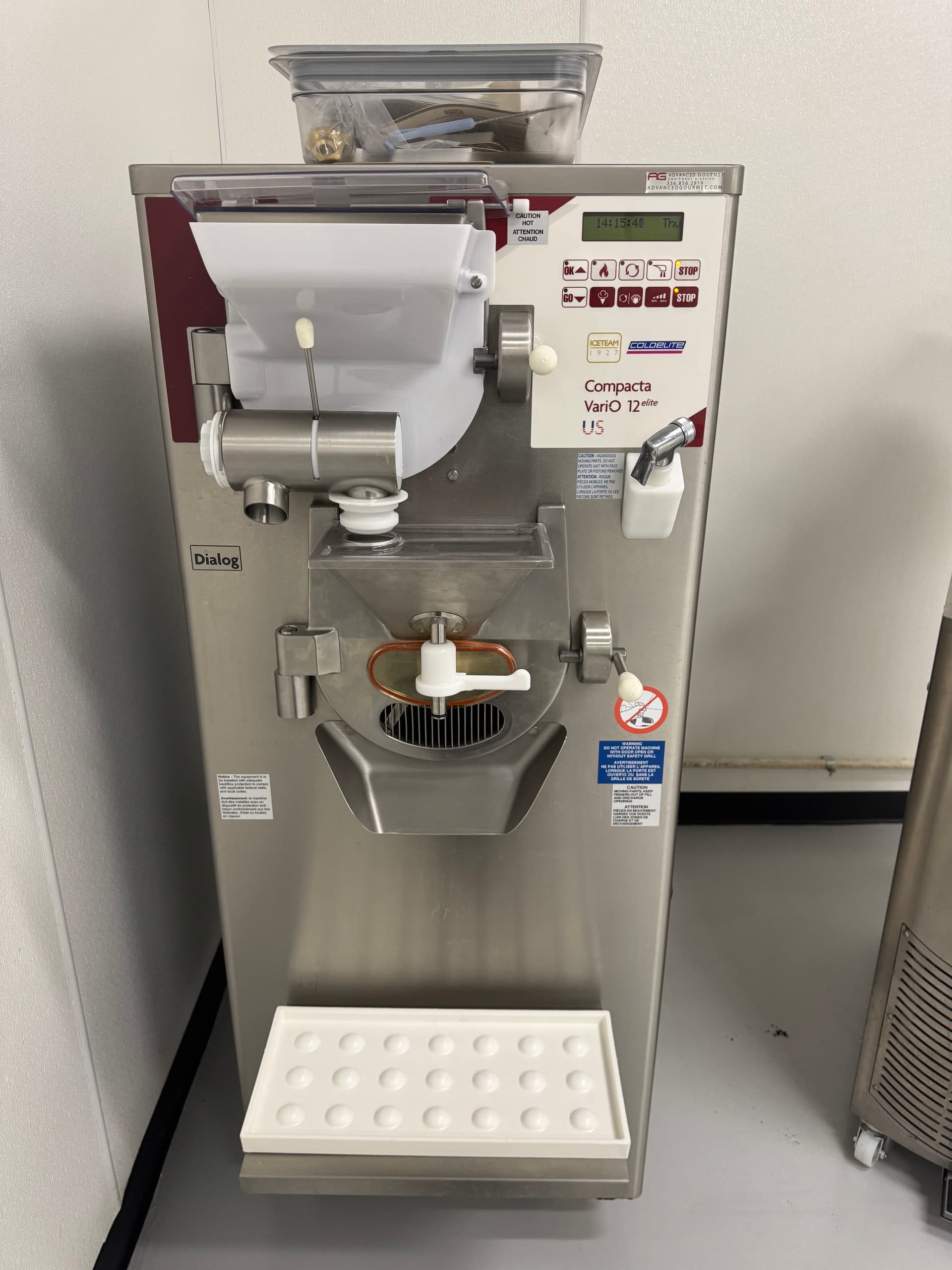 Coldelite Advanced Gourmet Compacta VariO 12 Elite Batch Freezer ...