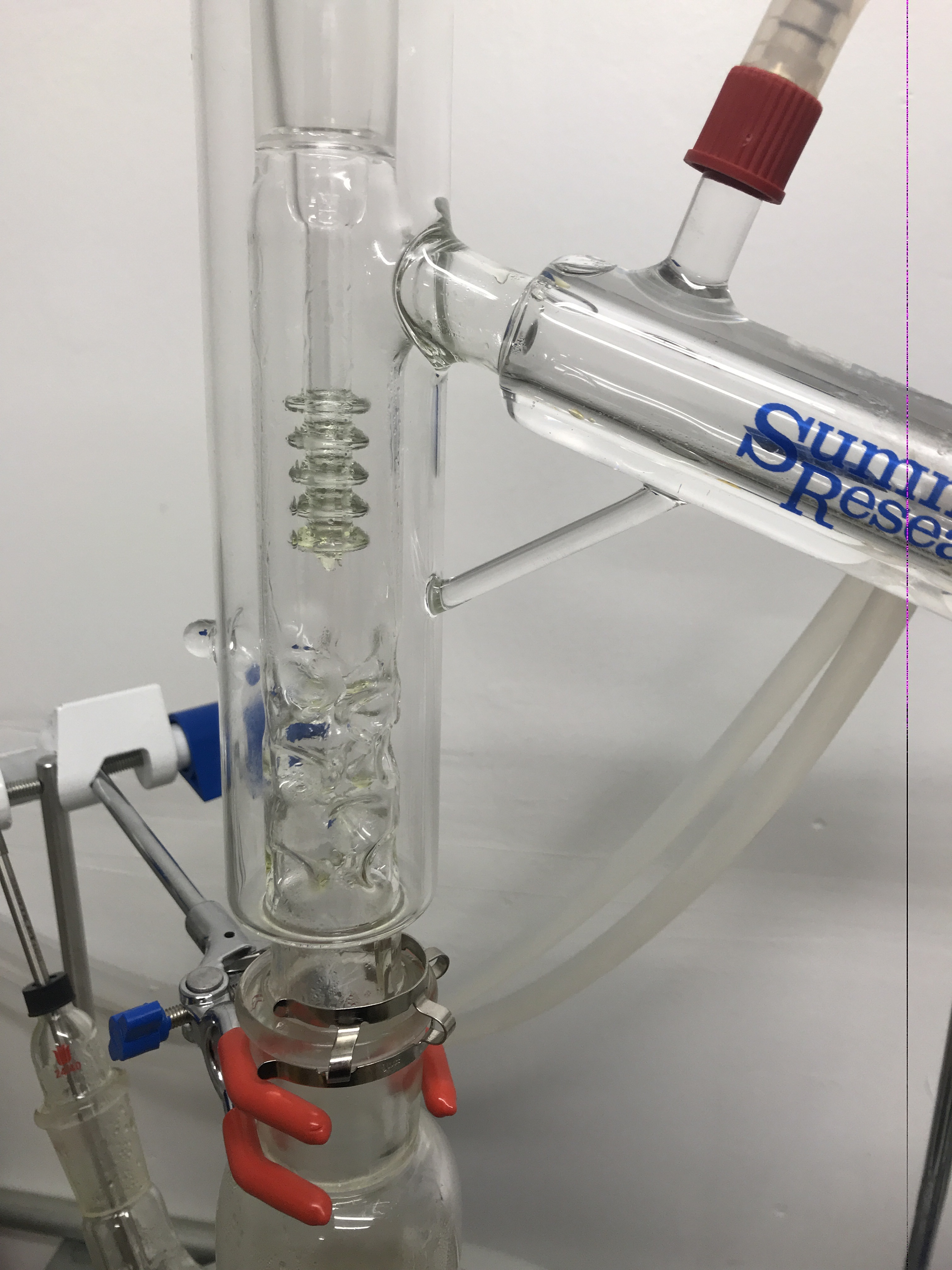 Main body pull past the receiving flask? - Distillation - Future4200