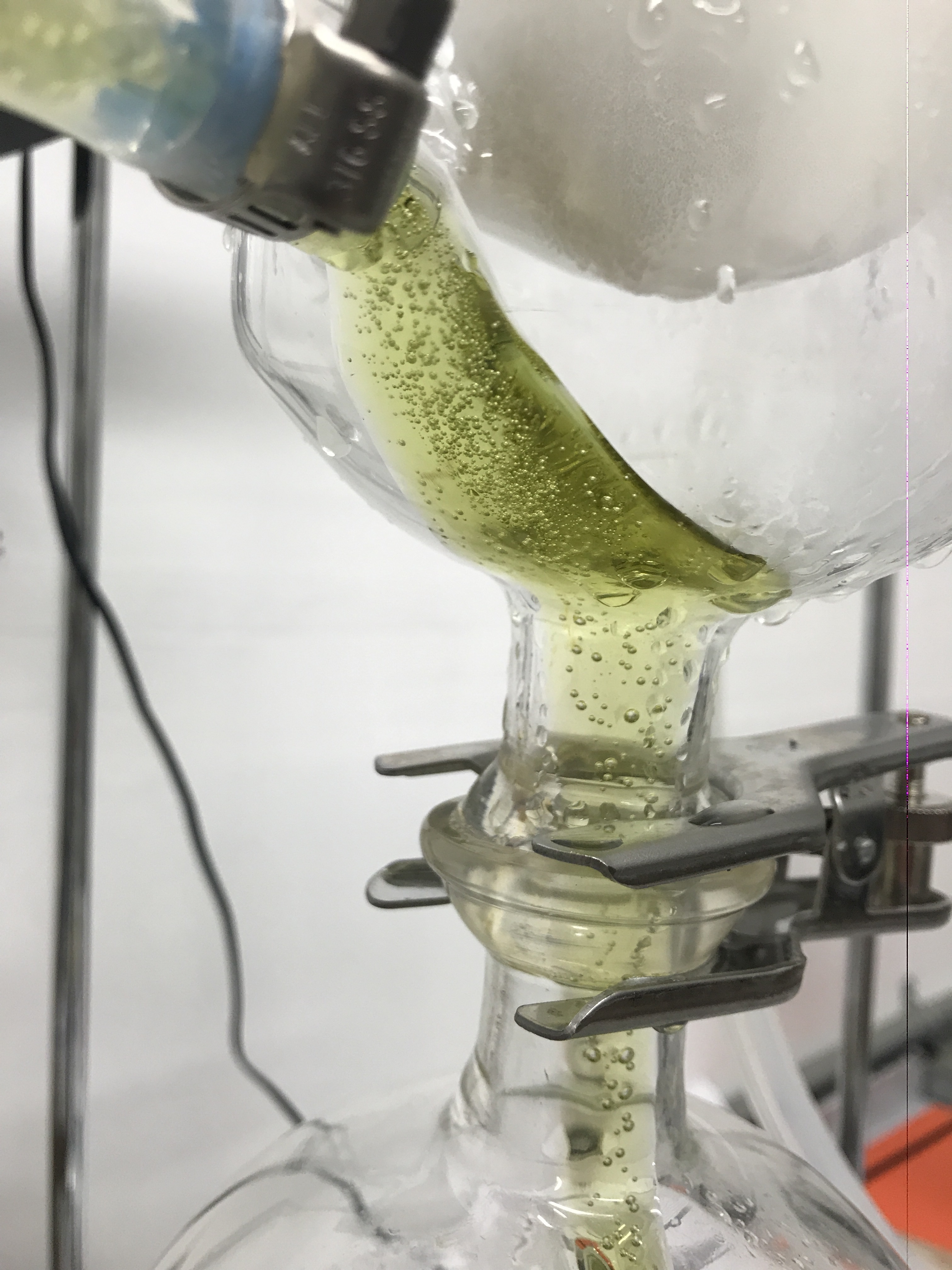 Main body pull past the receiving flask? - Distillation - Future4200